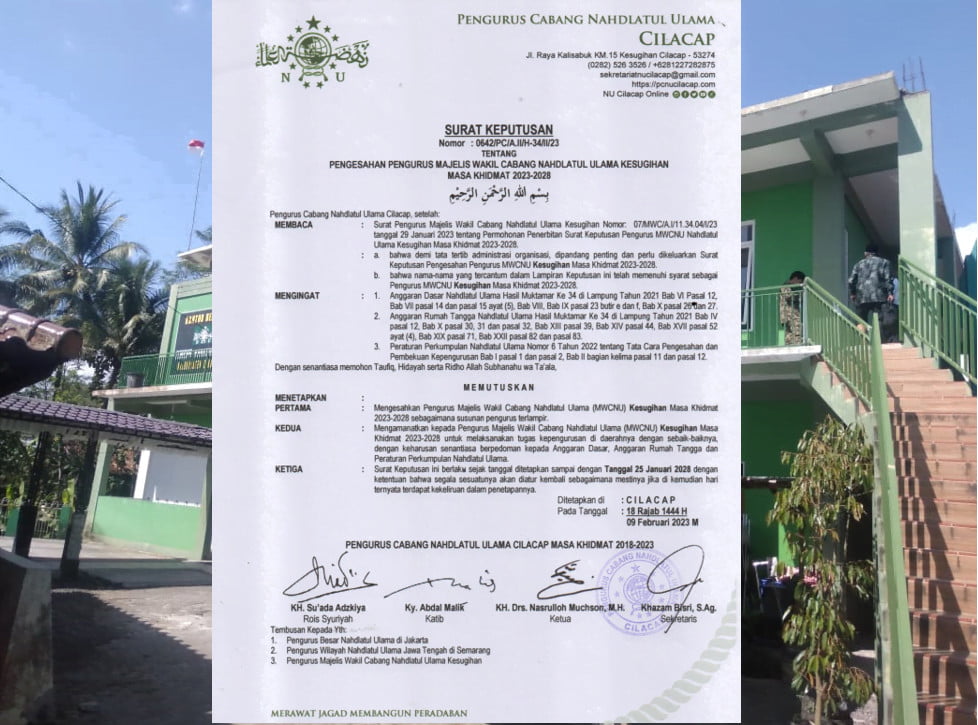 Contoh Surat Keputusan (SK) Pengurus MWCNU (Update)